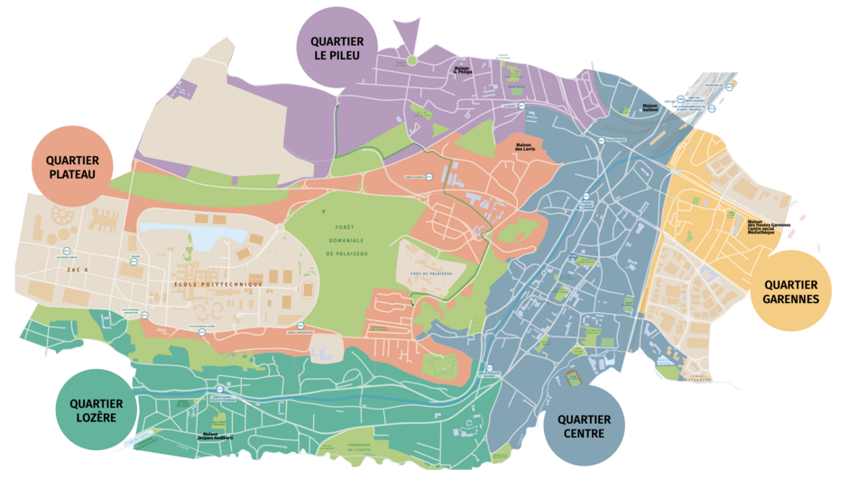 Chiffres clés et quartiers - Ville de Palaiseau